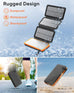 Hiluckey Solar Charger 25000mAh with 4 Solar Panels 3 USB Outputs